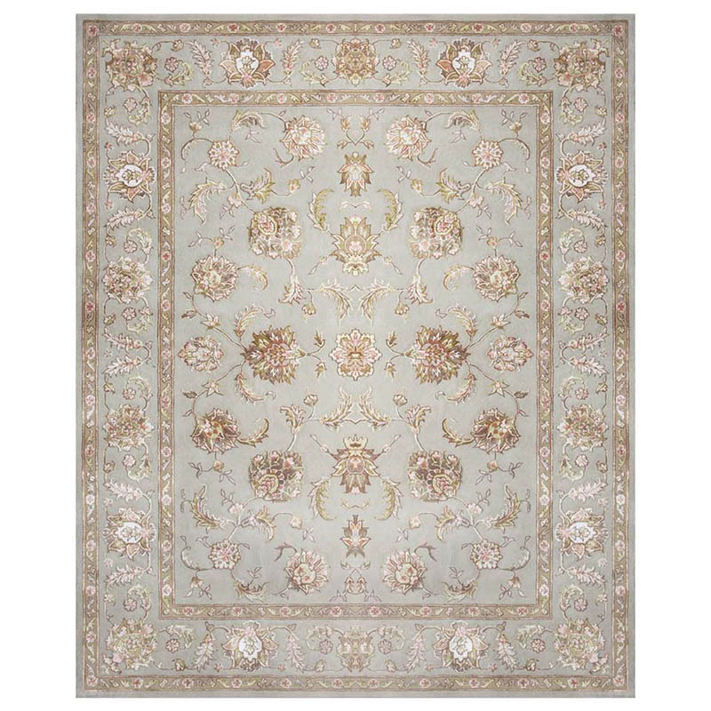 Wholesale Cheap price oriental cream light green 100% wool persian rug ...